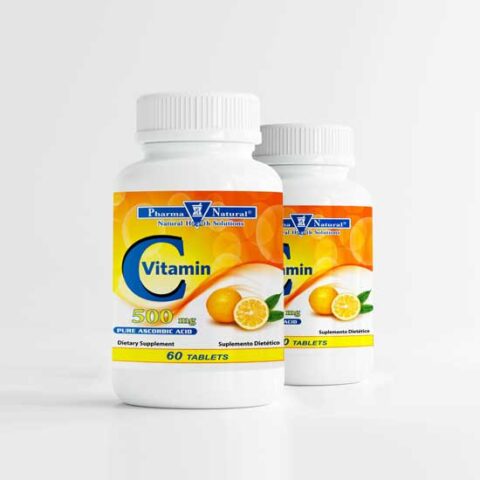 Vitamin C 500 mg, 2 x (60 Tablets) - Pharma Natural
